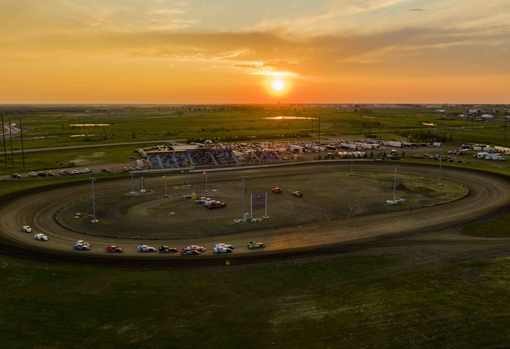 Sunset Over the Speedway 1 - Gmore70's Photography